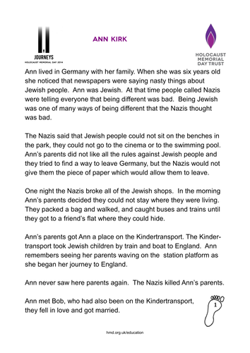 Easy Read Life Stories - for SEN lessons HMD 2014 | Teaching Resources