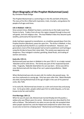 Revision Cards and Worksheets for RE: Islam | Teaching Resources