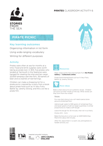 Pirate Activities - Pirate Picnic | Teaching Resources