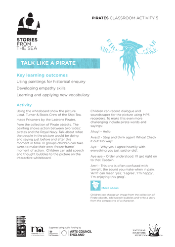 Pirate Activities - Talk Like a Pirate | Teaching Resources