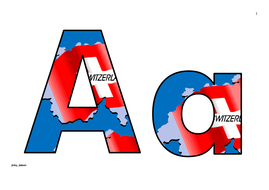 Switzerland Flag & Map Themed Alphabet and Numbers | Teaching Resources