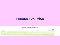 Human evolution | Teaching Resources
