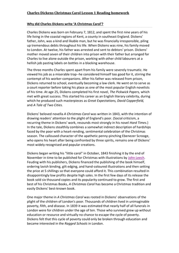 Why did Charles Dickens write A Christmas Carol? | Teaching Resources