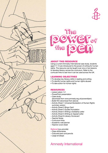 Power of the Pen | Teaching Resources