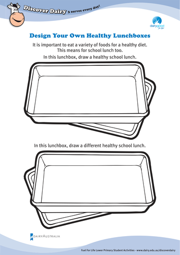 Fuel for Life -Design Your Own Healthy Lunchboxes | Teaching Resources