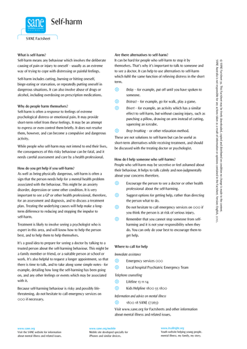 Self-Harm | Teaching Resources