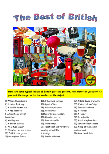 The Best of British | Teaching Resources