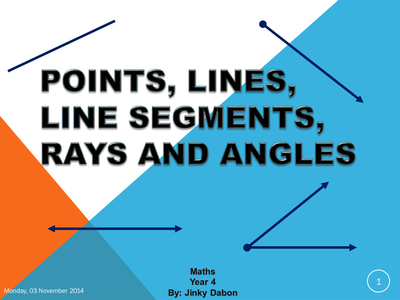Points, Lines, Lines Segments, and Angles by jinkydabon - UK Teaching ...