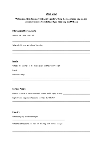 Ways To Combat Climate Change | Teaching Resources