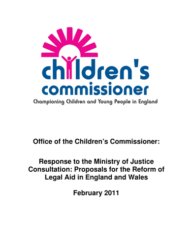 Response to Legal Aid Reforms | Teaching Resources