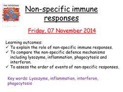 Non-specific immune reponse | Teaching Resources