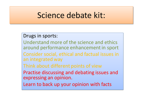Drugs in sport | Teaching Resources