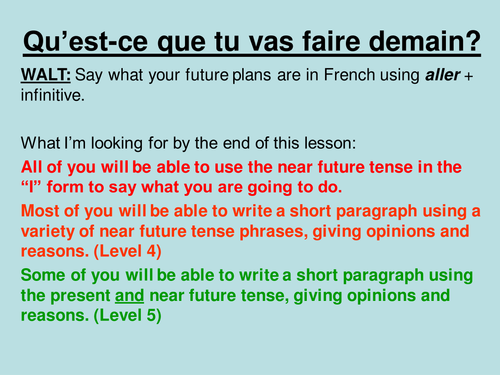 Qu'est-ce que tu vas faire - Expo 3 Gr - Module 2 | Teaching Resources