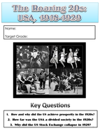 AQA Unit 2 Roaring 20s | Teaching Resources