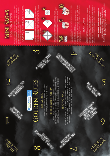 Mini Saga Lesson Plan, Idea Generator | Teaching Resources