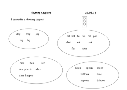 Onset and rime power point & worksheets - Resources - TES