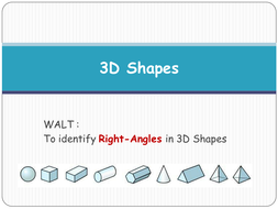 3D Shapes - Right Angles by Flukos - Teaching Resources - Tes