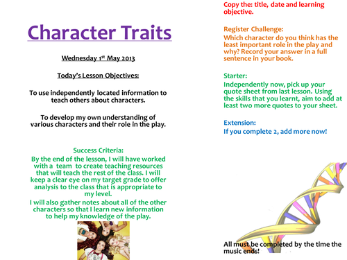 DNA - Dennis Kelly - Literature Lessons KS3 1-18 | Teaching Resources