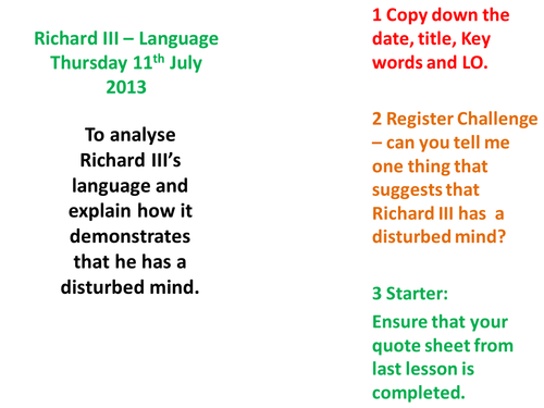 Shakespeare & Poems Assessment - Richard III | Teaching Resources