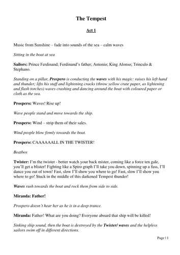 The Tempest | Teaching Resources