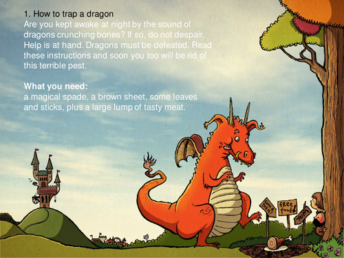 PieCorbetts How to catch a dragon | Teaching Resources