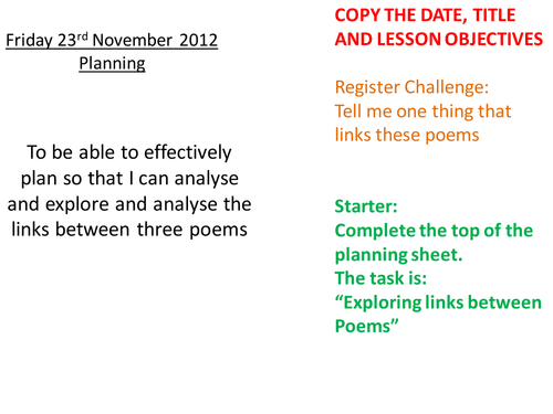 Full Scheme of Work on Poetry for year 9s | Teaching Resources