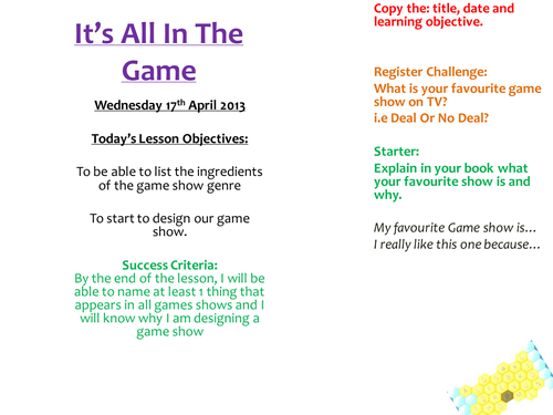 Game Show Revision Of Literacy Basics Scheme | Teaching Resources