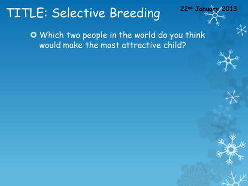 Selective Breeding Game | Teaching Resources