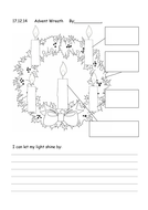 Advent Wreath Colouring Sheet Five Candles by JafflePie | Teaching ...