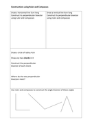 Bisecting lines and angles | Teaching Resources