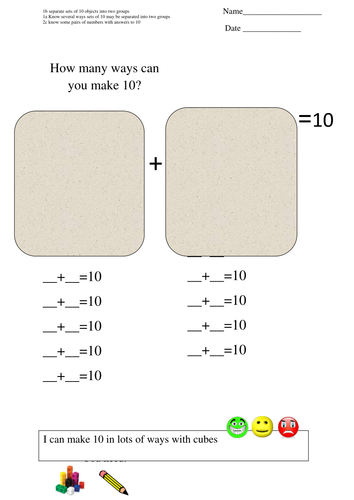 How many ways can you make 10 | Teaching Resources
