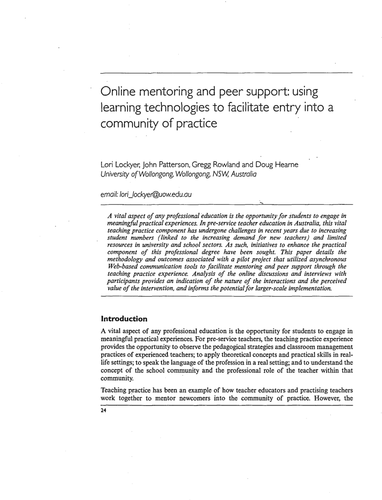 Online mentoring and peer support: learning tech | Teaching Resources