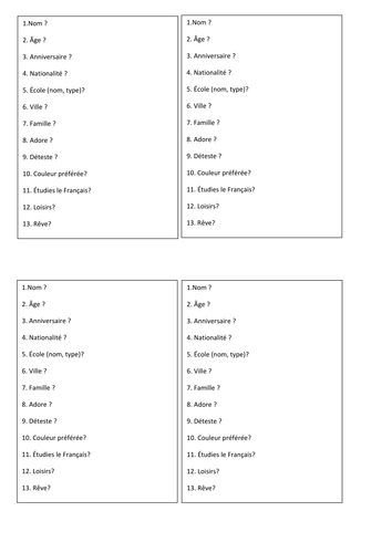 L´Interrogation | Teaching Resources