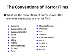 Everything You need to teach horror trailer task by MissRathor ...