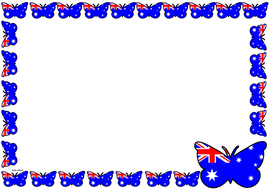 Australian Flag Themed Lined Paper and Pageborders | Teaching Resources