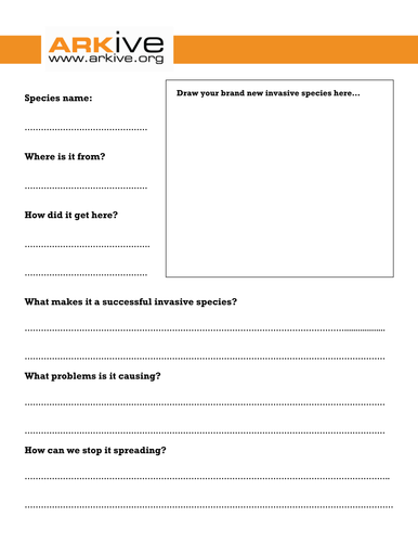 Design an Invasive Species | Teaching Resources