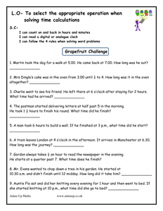 Reading analogue clocks / solve time word problems by Jamessummerfield ...