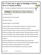 Mixed division - Problem solving and inverse | Teaching Resources