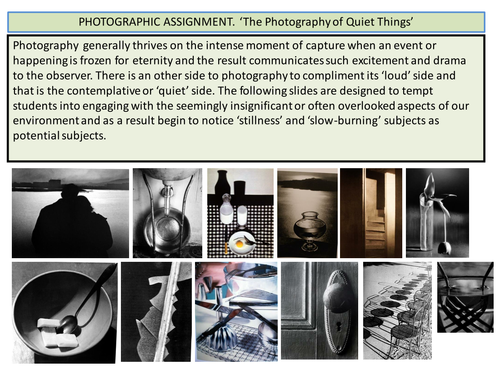 The Photography of Quiet Things KS4 GCSE | Teaching Resources
