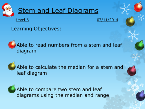 Interpreting Stem & Leaf Diagrams by - UK Teaching Resources - TES