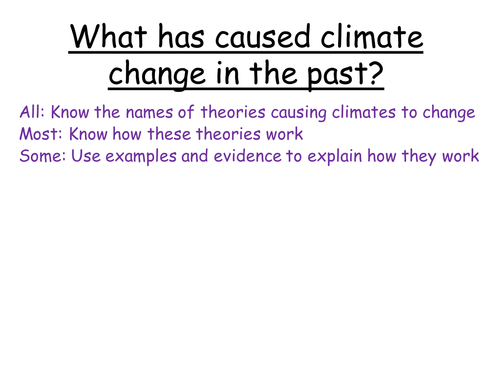 Changing climate Topic - GCSE, KS4, Edexcel | Teaching Resources