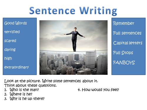 Sentence Writing Picture Prompts | Teaching Resources