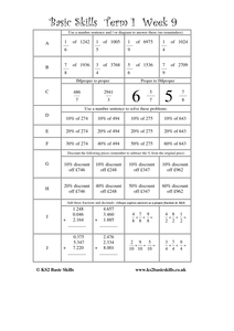 Maths worksheets basic skills by brettgoldspink - UK Teaching Resources ...