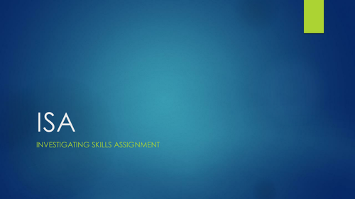 AQA ISA - Science Controlled Assessment | Teaching Resources