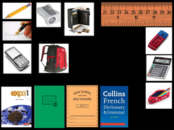Pencil Case items - French | Teaching Resources