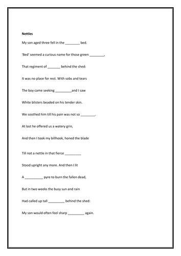 Year 7 Introduction to PEE - Prose and Poetry | Teaching Resources