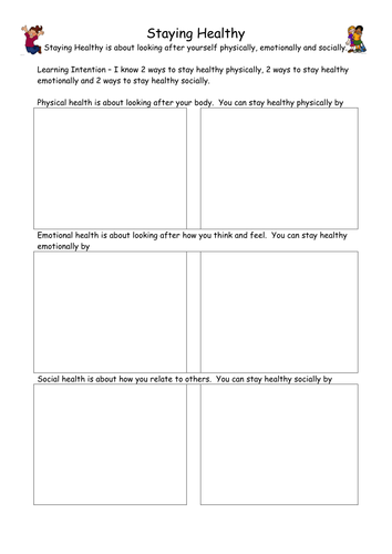 Staying Healthy | Teaching Resources