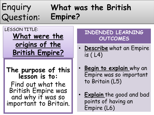 The British Empire - An introduction | Teaching Resources