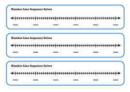 Sequences - Blank Number Line Visual Learning Aid | Teaching Resources