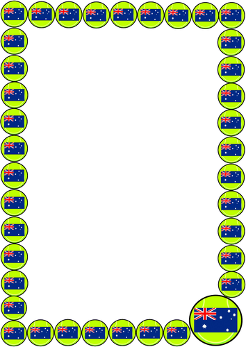 Australian Open 2014 Lined paper & Pageborder | Teaching Resources